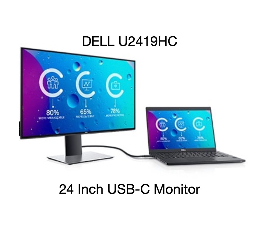 (Warranty) USB C Dell UltraSharp U2419HC 24 Inch Monitor, Computers ...