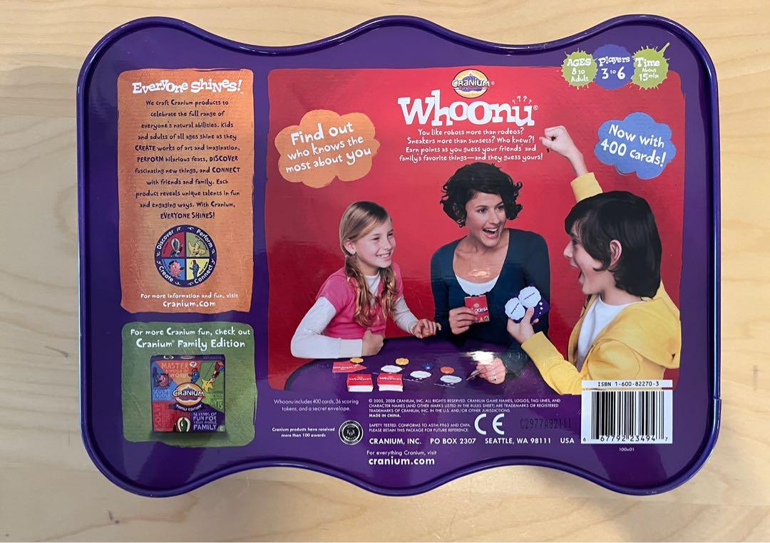Whoonu Board Game by Cranium, Hobbies & Toys, Toys & Games on Carousell