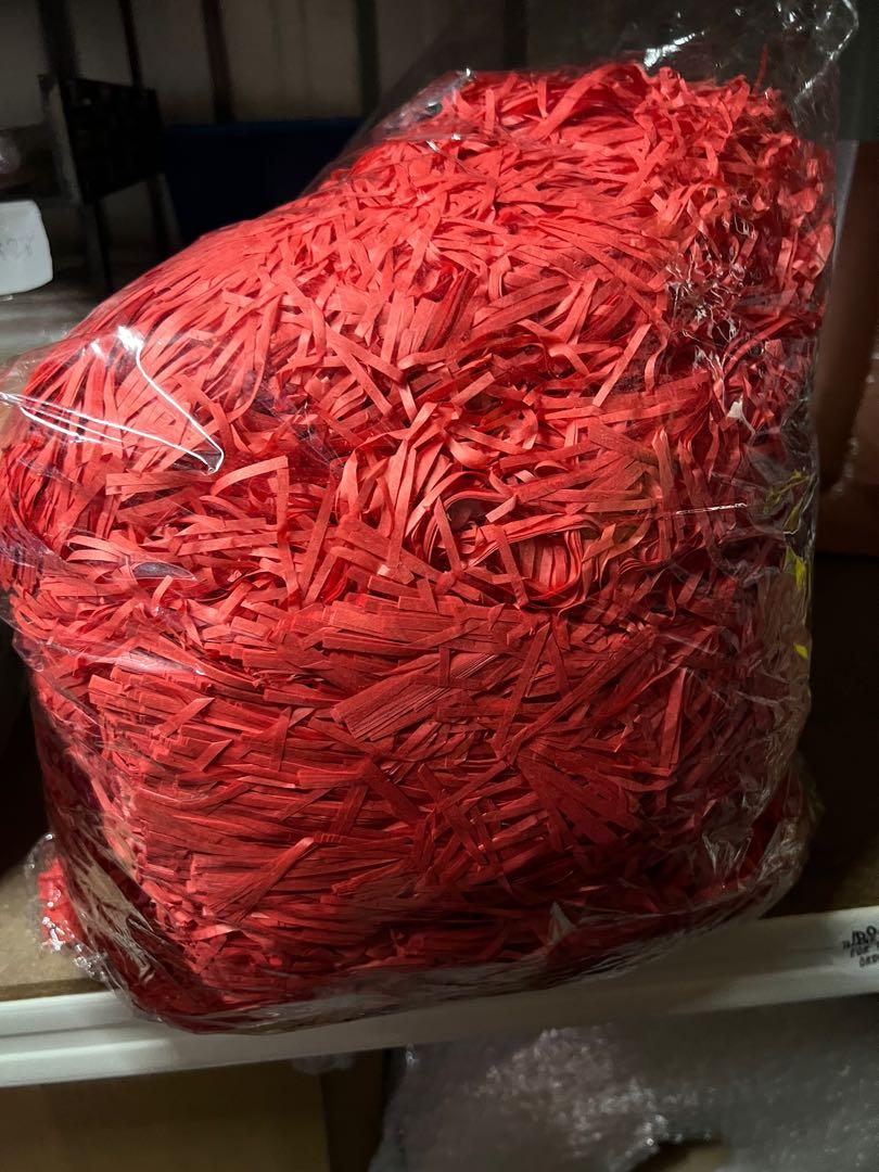 1kg Red Shredded Grass, Hobbies & Toys, Stationery & Craft, Other ...
