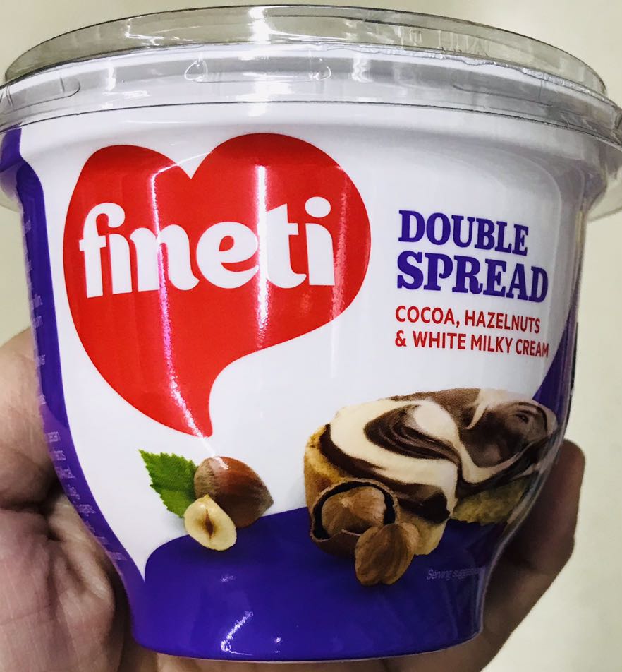 200g Fineti Double Spread Cocoa, Hazelnuts & White Milky Cream, Food ...