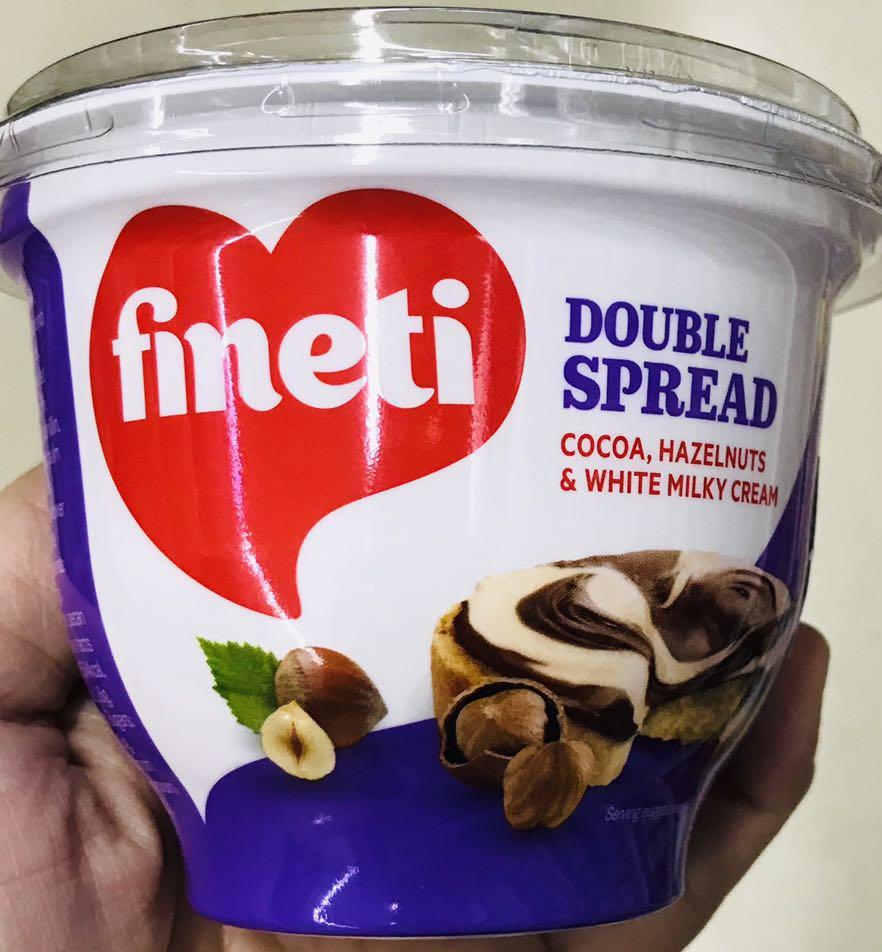 200g Fineti Double Spread Cocoa, Hazelnuts & White Milky Cream, Food ...