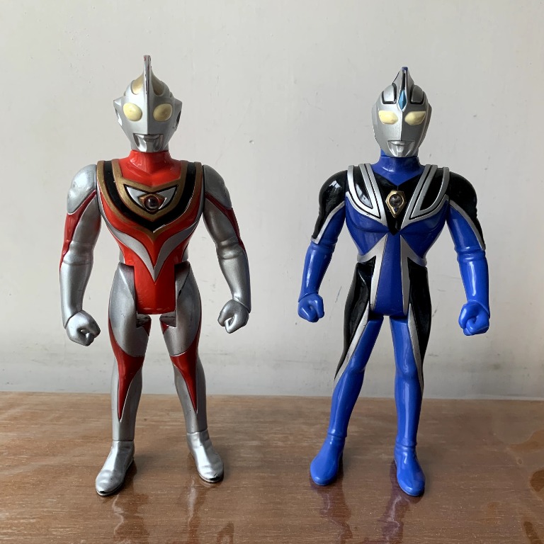 (中古) 超人佳亞 Ultraman Gaia 超人亞古魯 Ultraman Agul 1998 Yutaka 景品 公仔 立體公仔 擺設 膠 ...