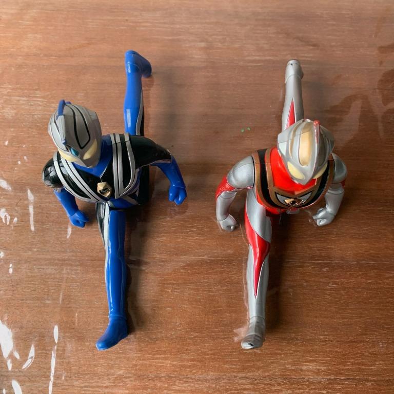 (中古) 超人佳亞 Ultraman Gaia 超人亞古魯 Ultraman Agul 1998 Yutaka 景品 公仔 立體公仔 擺設 膠 ...