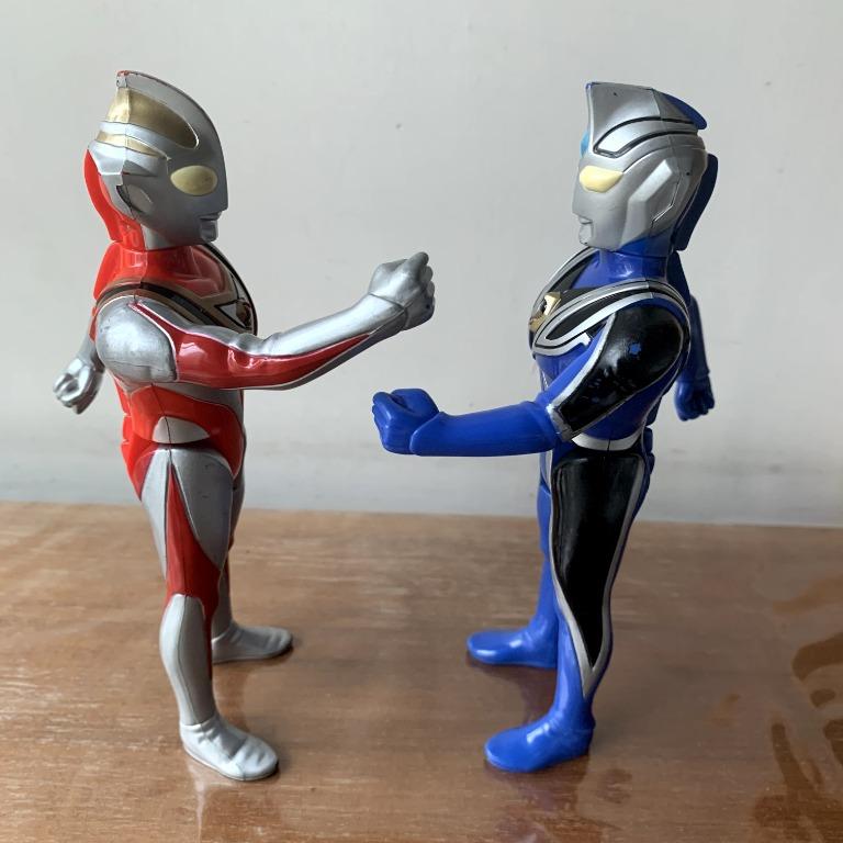 (中古) 超人佳亞 Ultraman Gaia 超人亞古魯 Ultraman Agul 1998 Yutaka 景品 公仔 立體公仔 擺設 膠 ...