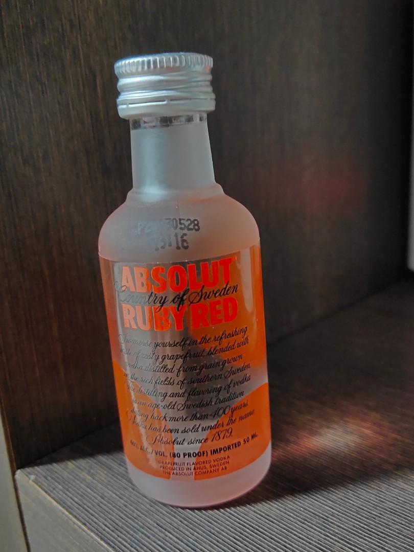Absolut Vodka Ruby Red, Food & Drinks, Alcoholic Beverages on Carousell