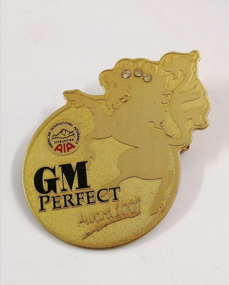 AIA GM PERFECT AWARD 2007 BUTTON BADGE PIN, Hobbies & Toys ...