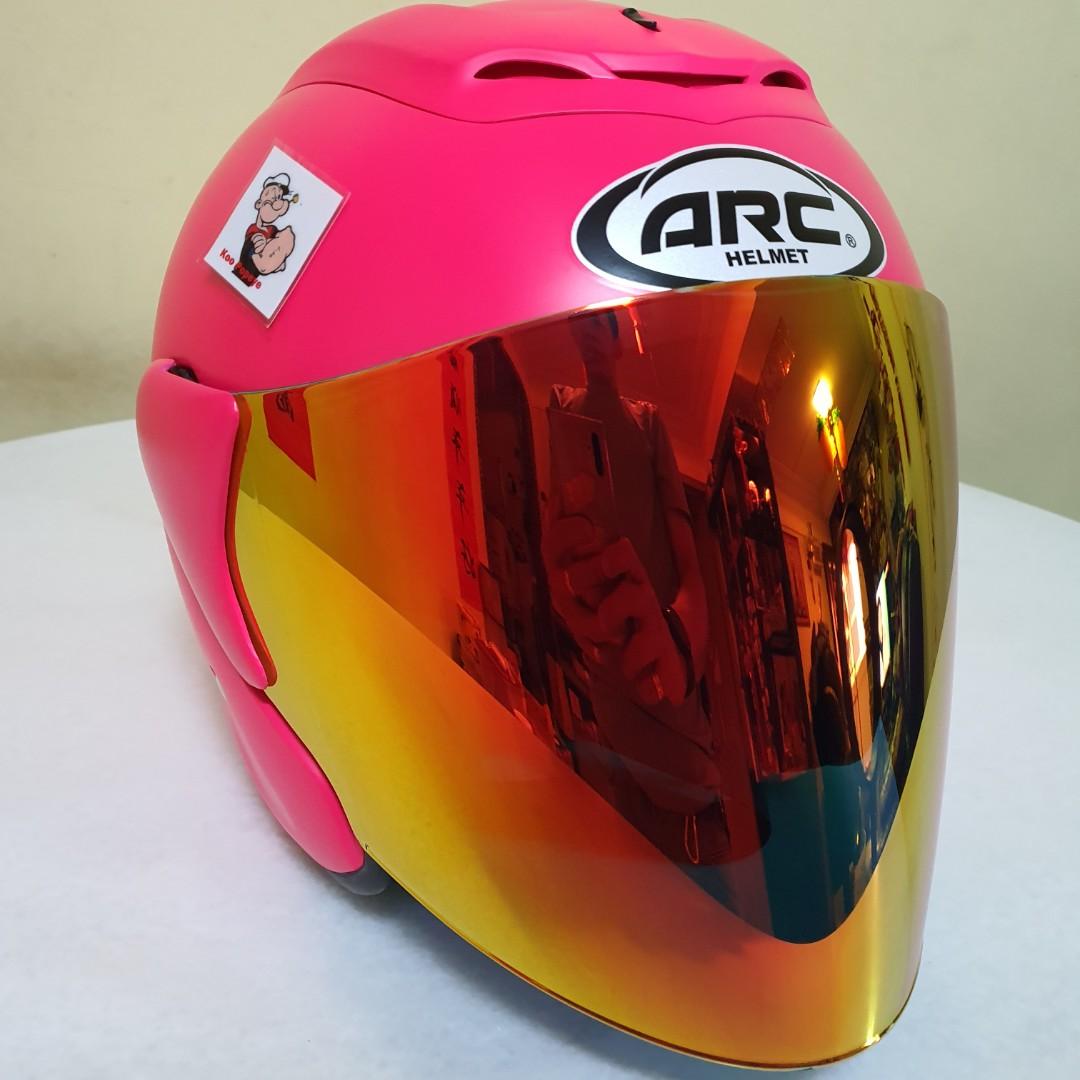 ARC RITZ HELMET MATT PINK, Motorcycles, Motorcycle Accessories on Carousell