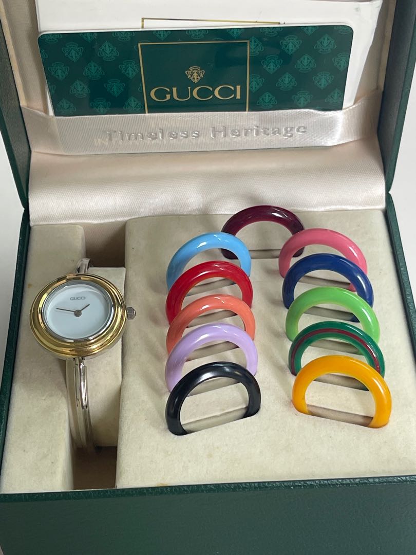 Authentic Gucci Bezels Vintage, Luxury, Watches on Carousell