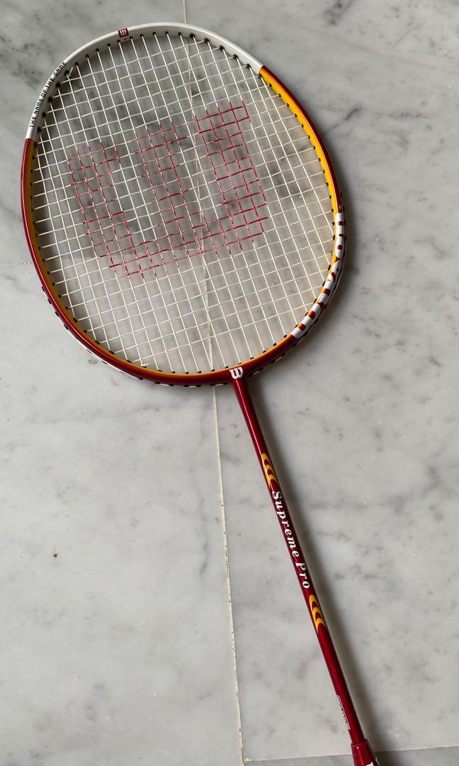 Badminton Racket - Wilson Supreme Pro, Sports Equipment, Sports & Games ...