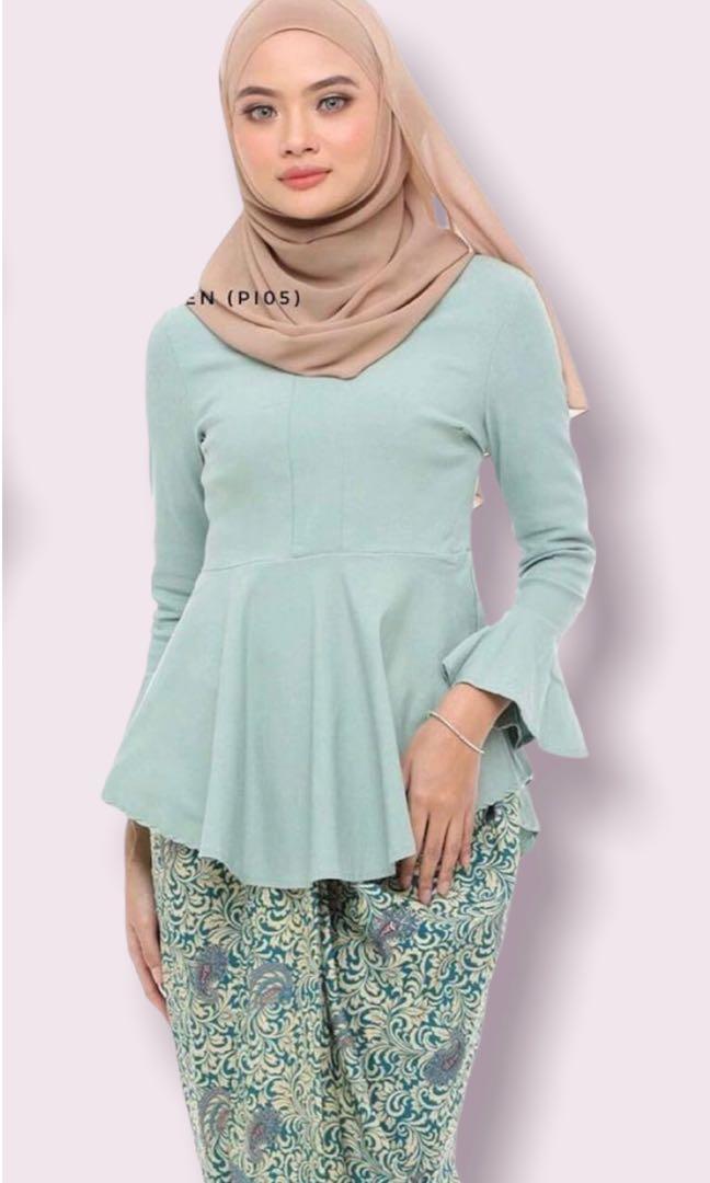 Baju Raya Kain Pario, Women's Fashion, Muslimah Fashion, Baju Kurung ...