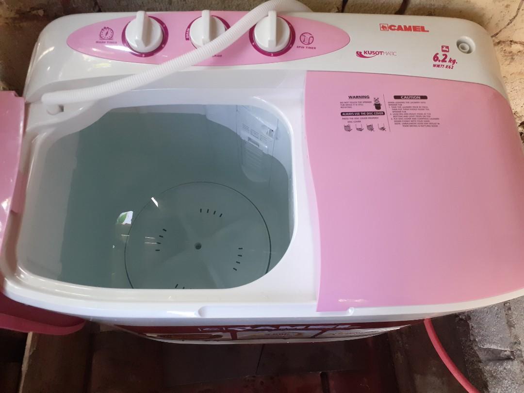 Camel Twin Tub Washing with Dryer 6.2 KG, TV & Home Appliances, Washing ...
