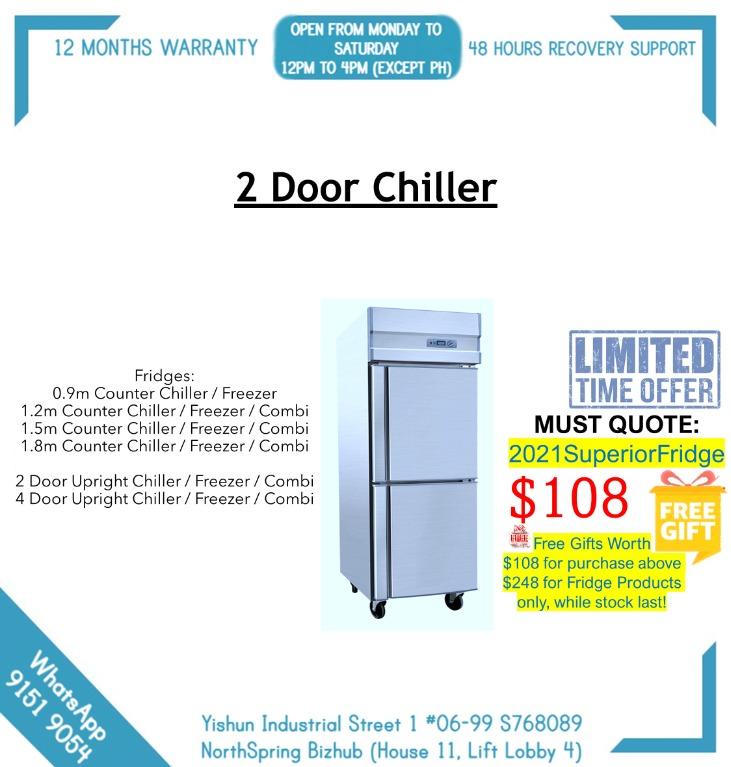 Chiller 2 Door Upright, TV & Home Appliances, Kitchen Appliances ...