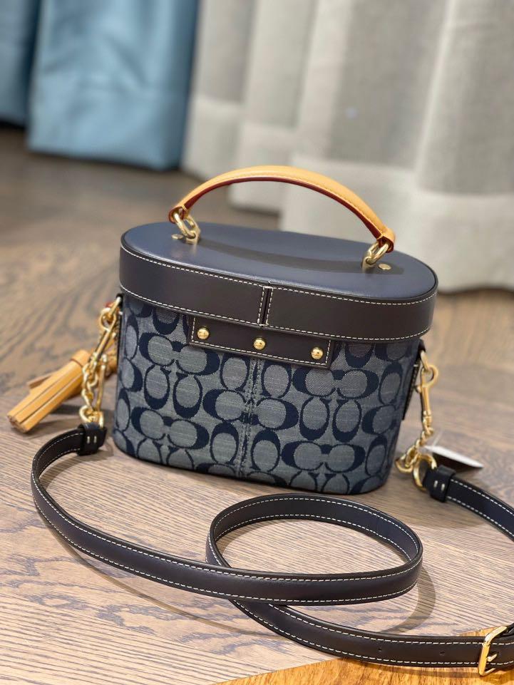 Coach Kay In Signature Chambray C8165 Denim Multi Leather Cross Body ...