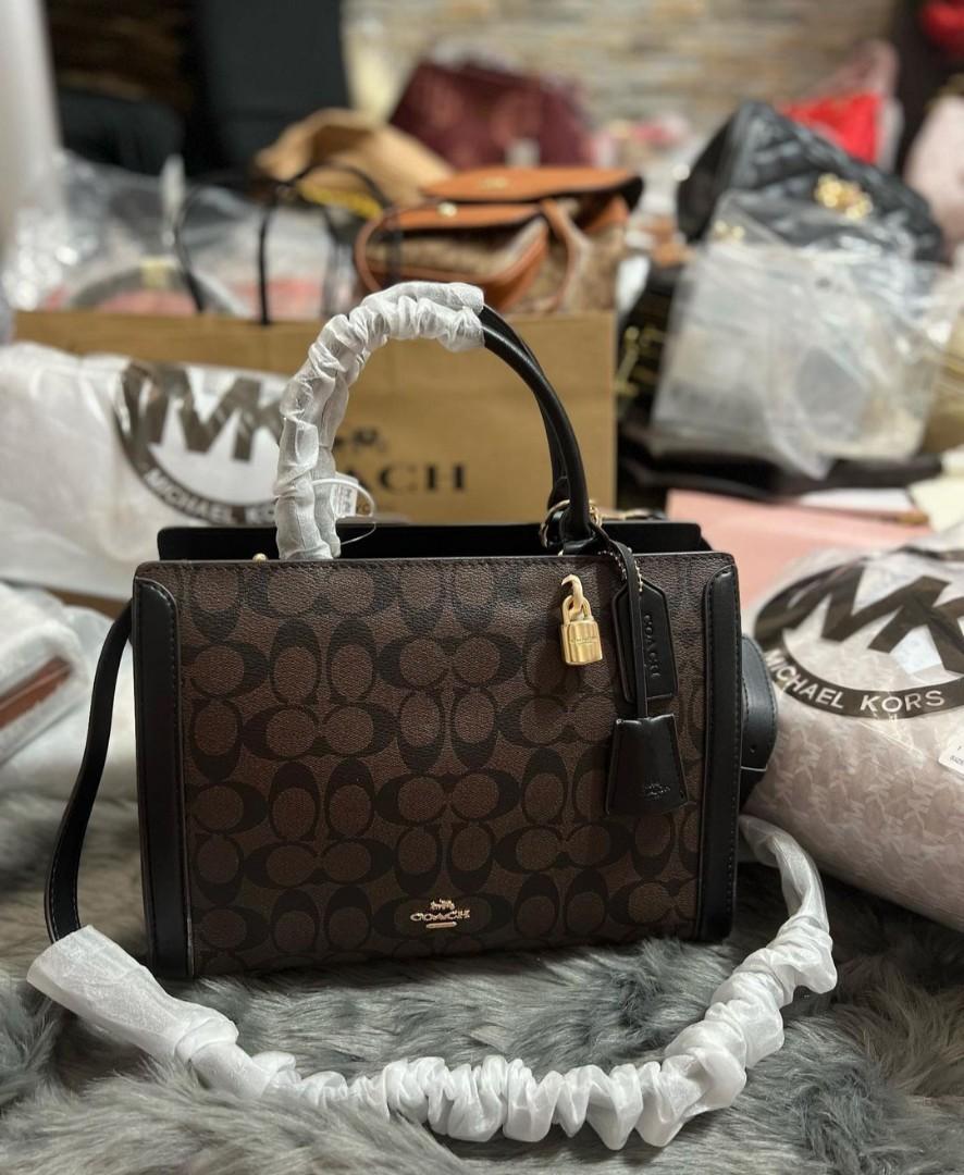 Coach Zoe Carryall in Signature Canvas, Women's Fashion, Bags & Wallets ...