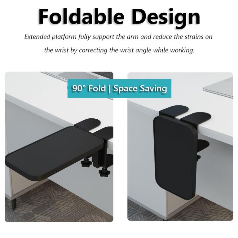 Computer Arm Support Bracket, Ergonomic Computer Desk Extender Hand ...