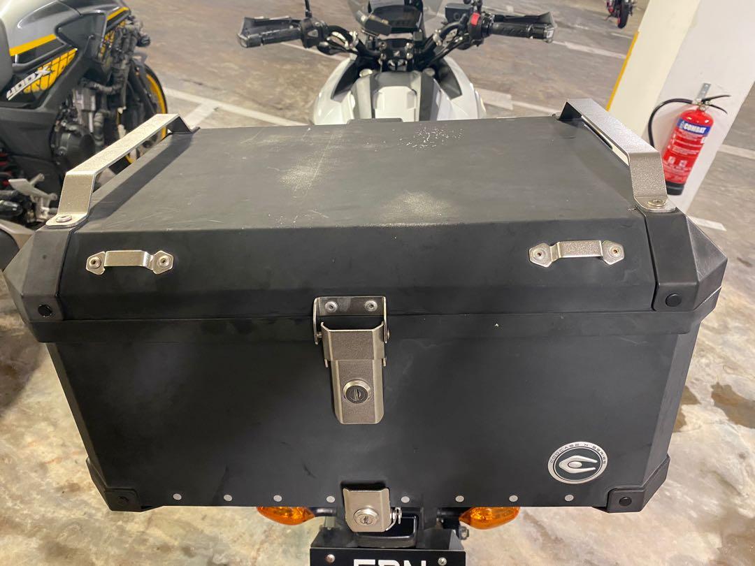 Coocase 60L aluminum top box, Motorcycles, Motorcycle Accessories on ...