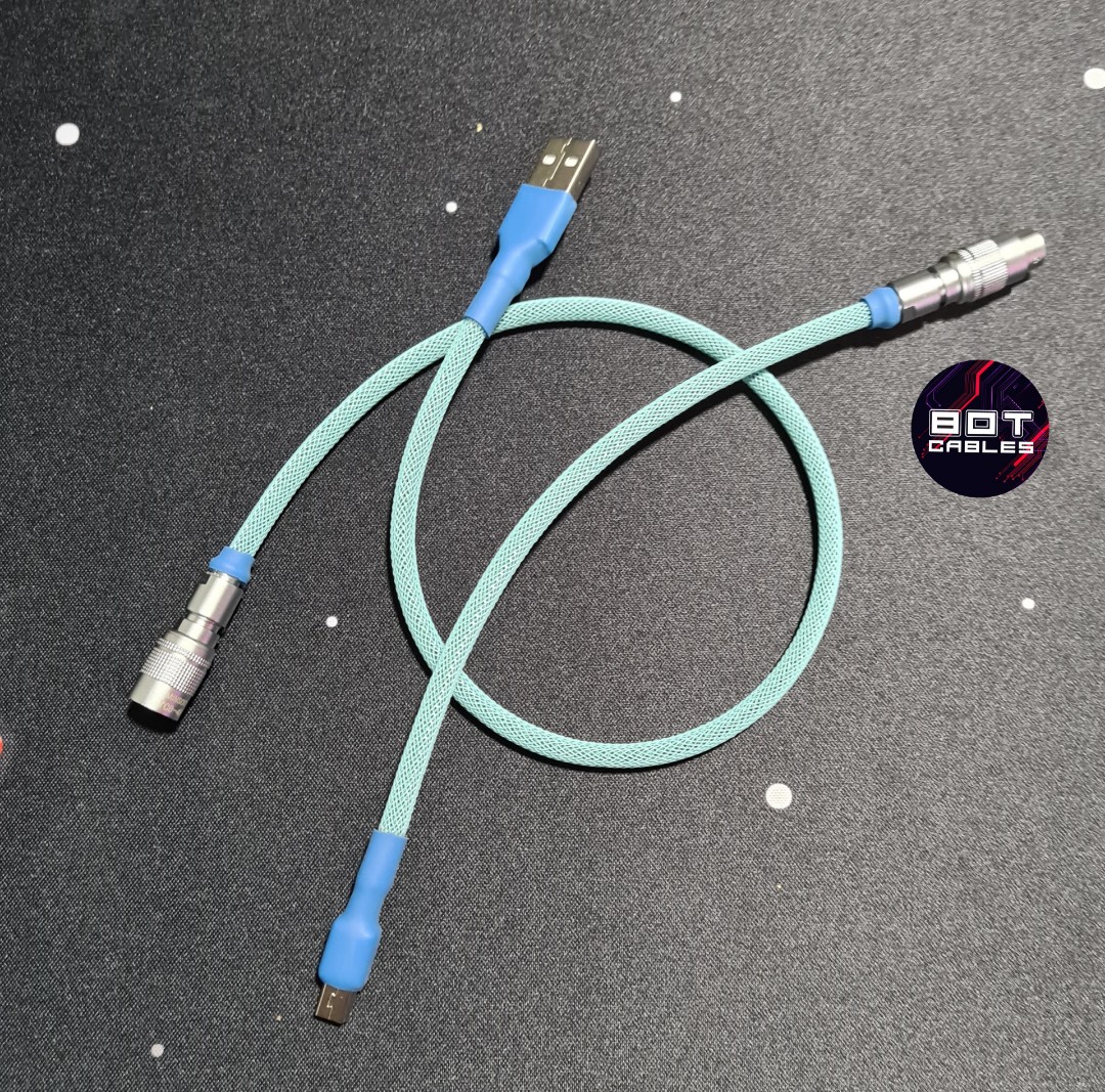 Custom double sleeved aviator yc8 cable, Computers & Tech, Parts ...