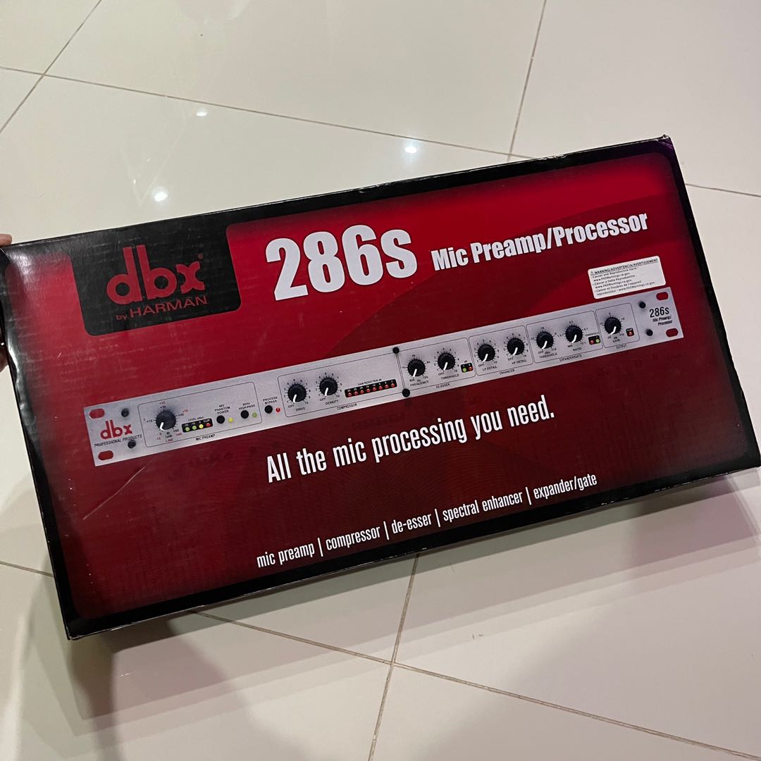 DBX 286s Microphone Preamp & Channel Strip Processor, Audio, Other Audio Equipment on Carousell