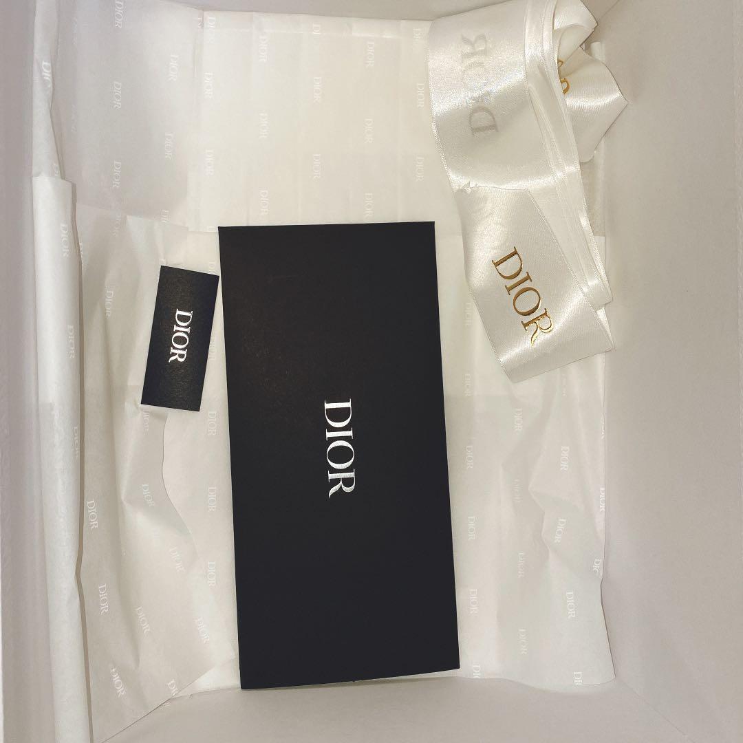 Dior Gift Box with ribbon and paper wrapping and receipt wallet (inside ...