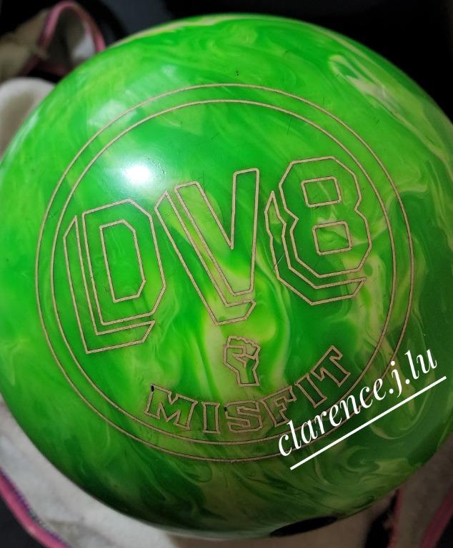 Dv8 Misfit Green 15lbs Bowling Ball, Sports Equipment, Sports & Games ...