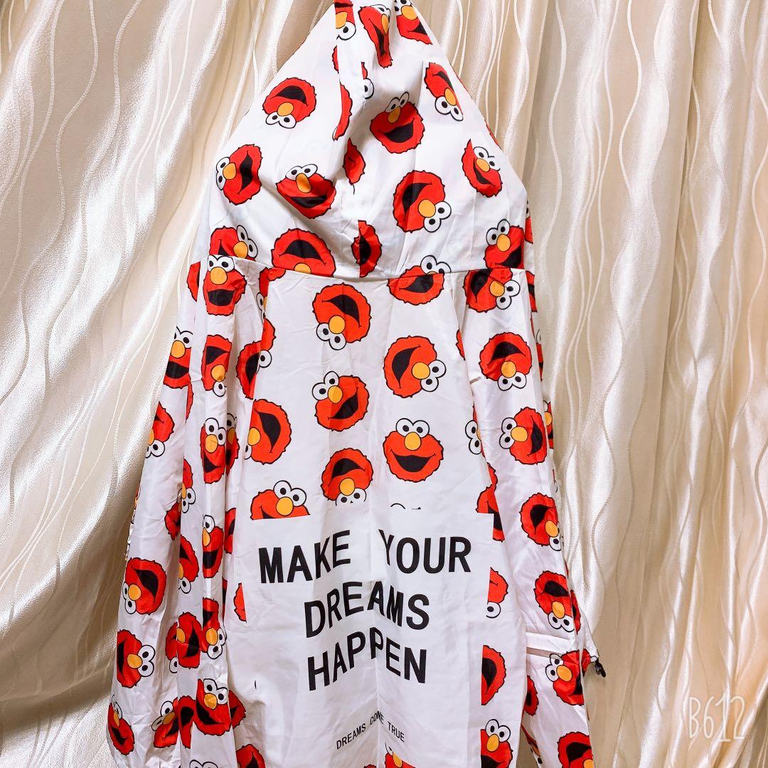 Elmo Jacket Sesame Street 風褸 Windbreaker, 女裝, 外套及戶外衣服 - Carousell