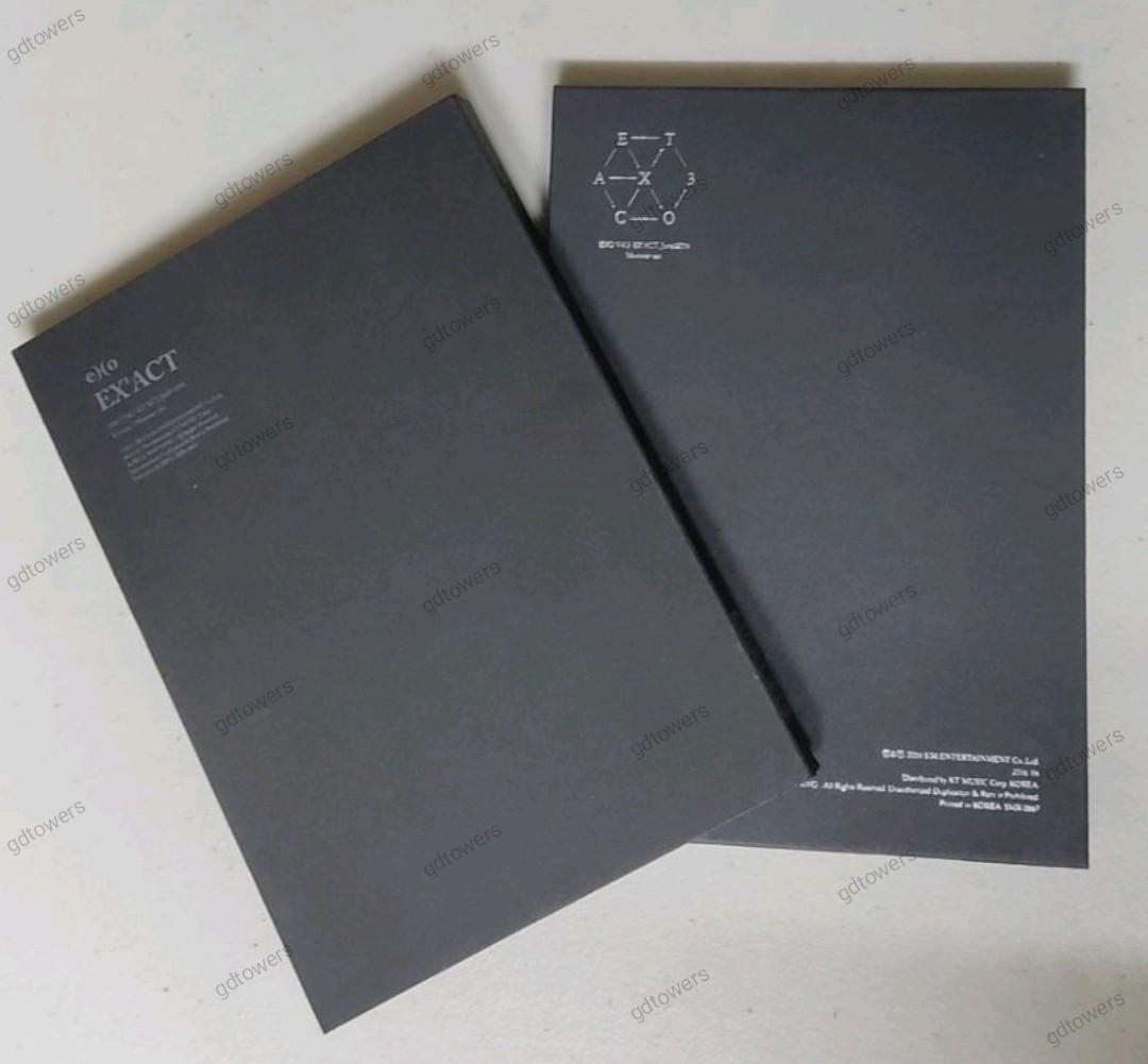EXO - EX'ACT Album (Monster and Lucky One Versions - Korean and Chinese ...