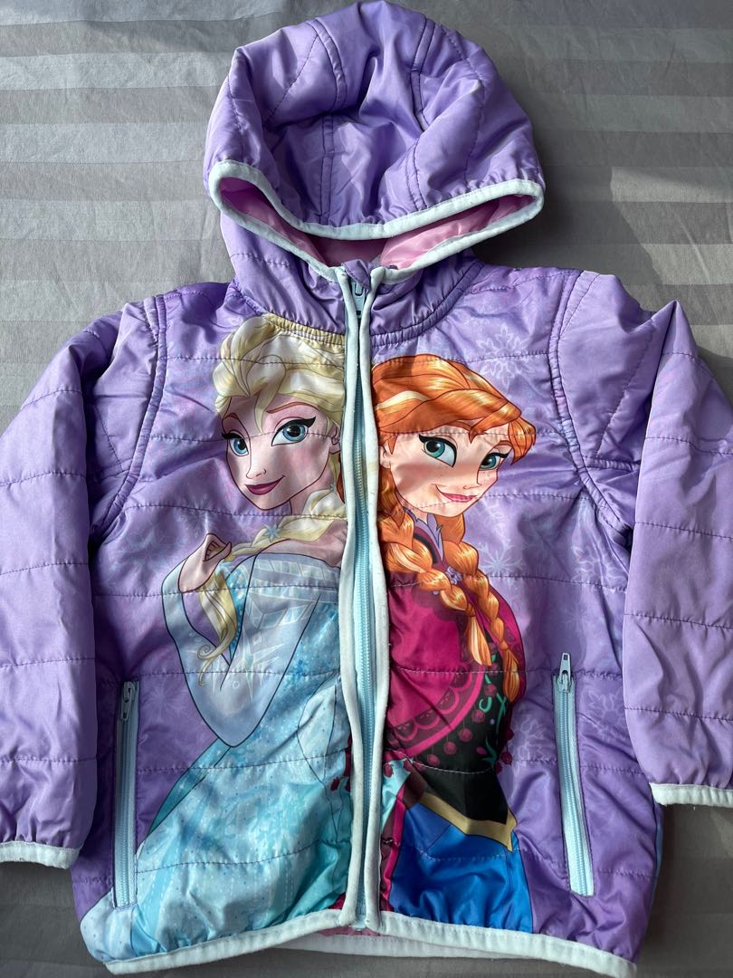 Frozen winter jacket, Babies & Kids, Babies & Kids Fashion on Carousell