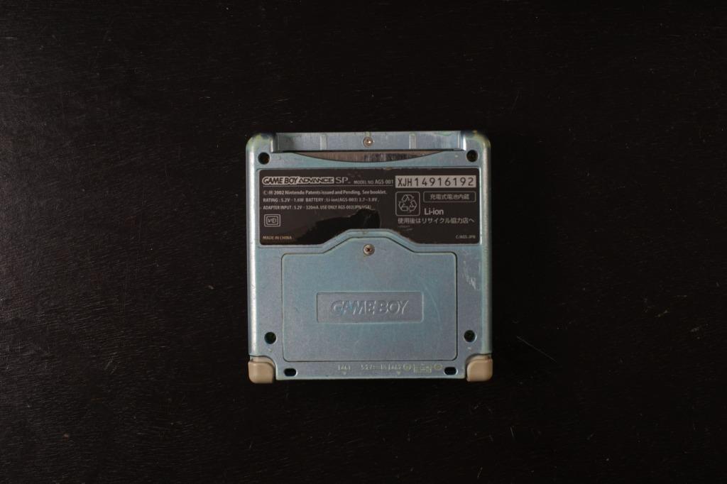 Nintendo Gameboy Advance SP (Light Blue Silver) w/ 5 Game Cartridge ...