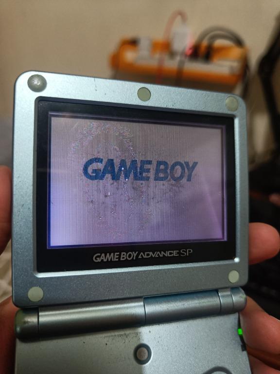 Nintendo Gameboy Advance SP (Light Blue Silver) w/ 5 Game Cartridge ...