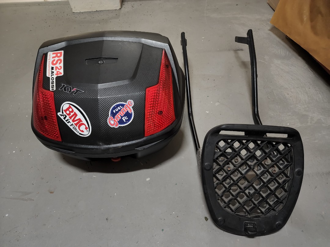 38L GIVI BOX & BRACKET, Motorcycles, Motorcycle Accessories on Carousell