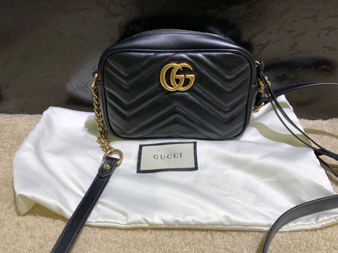 Gucci Marmont Mini Camera Bag, Women's Fashion, Bags & Wallets, Cross ...