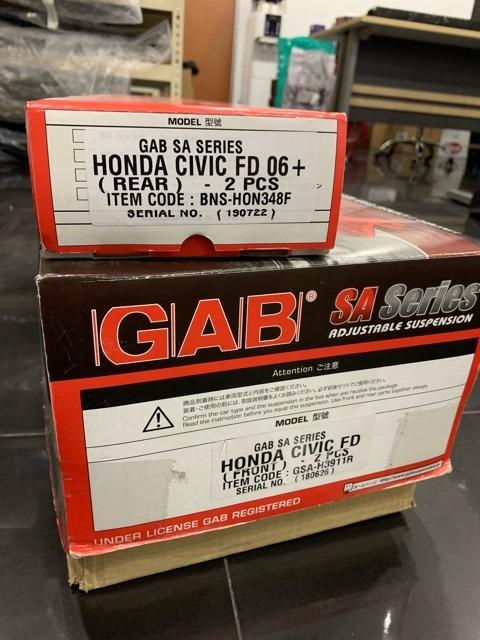 Honda Civic FD 2006-2012 GAB SA Series Heavy Duty Sport Absorber ...