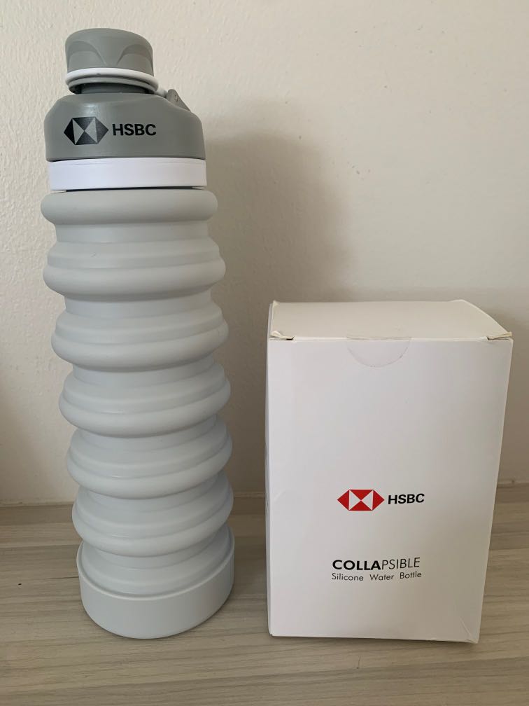 Discounted from $10 - HSBC 2022 Collapsable Silicone Water Bottle ...