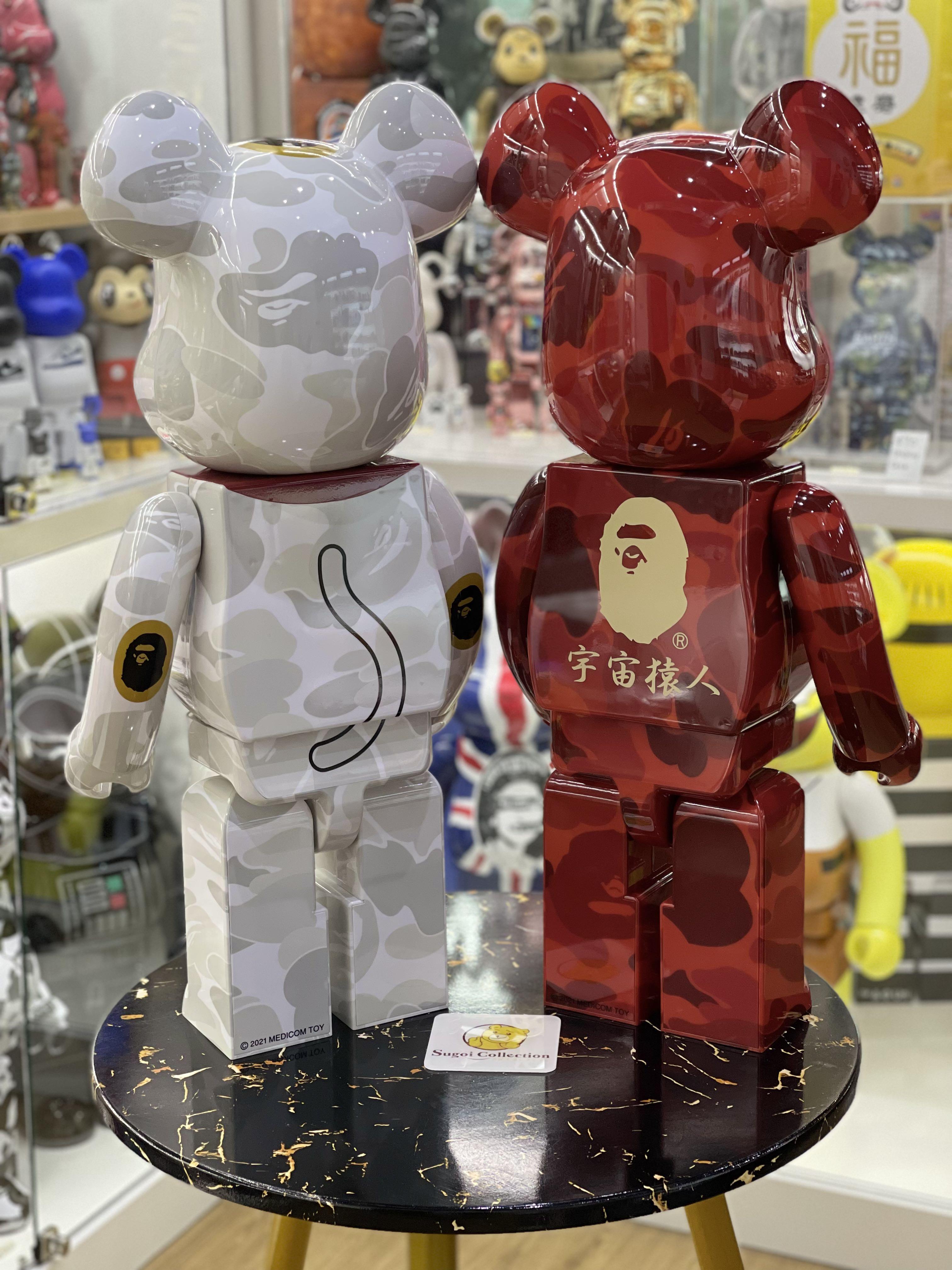 [Pre-Order] BE@RBRICK x Bape Daruma & Maneki Neko 1000% bearbrick (Set ...