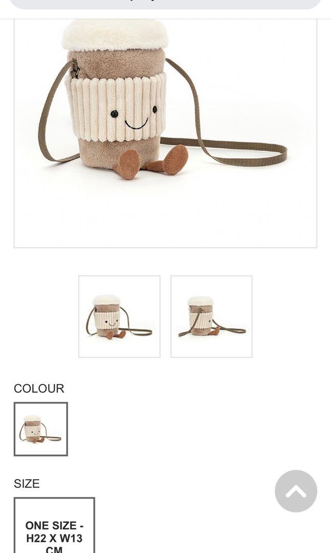 Jellycat Amusable Coffee to go Bag, Women's Fashion, Bags & Wallets ...