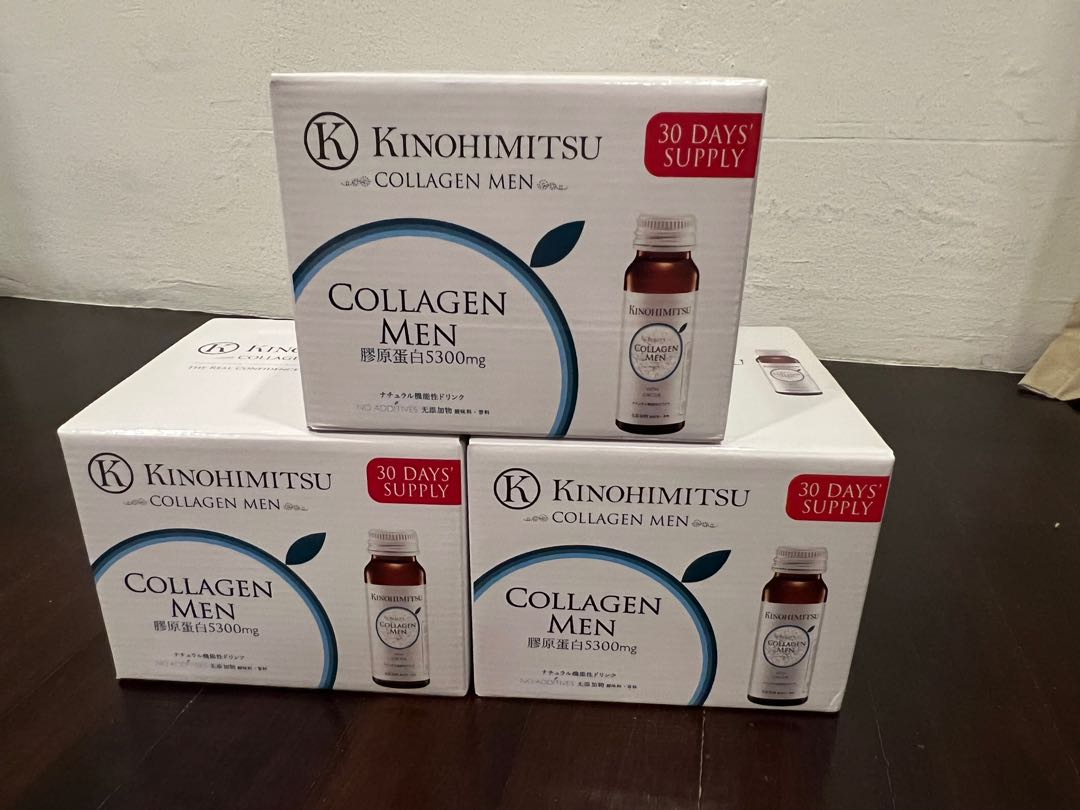 KINOHIMITSU COLLAGEN MEN ( 3 boxes x 16 bottles ), Health & Nutrition ...