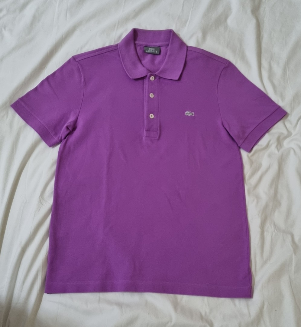 LACOSTE LIMITED EDITION SILVER CROCS US2, Men's Fashion, Tops & Sets, Tshirts & Polo Shirts on ...