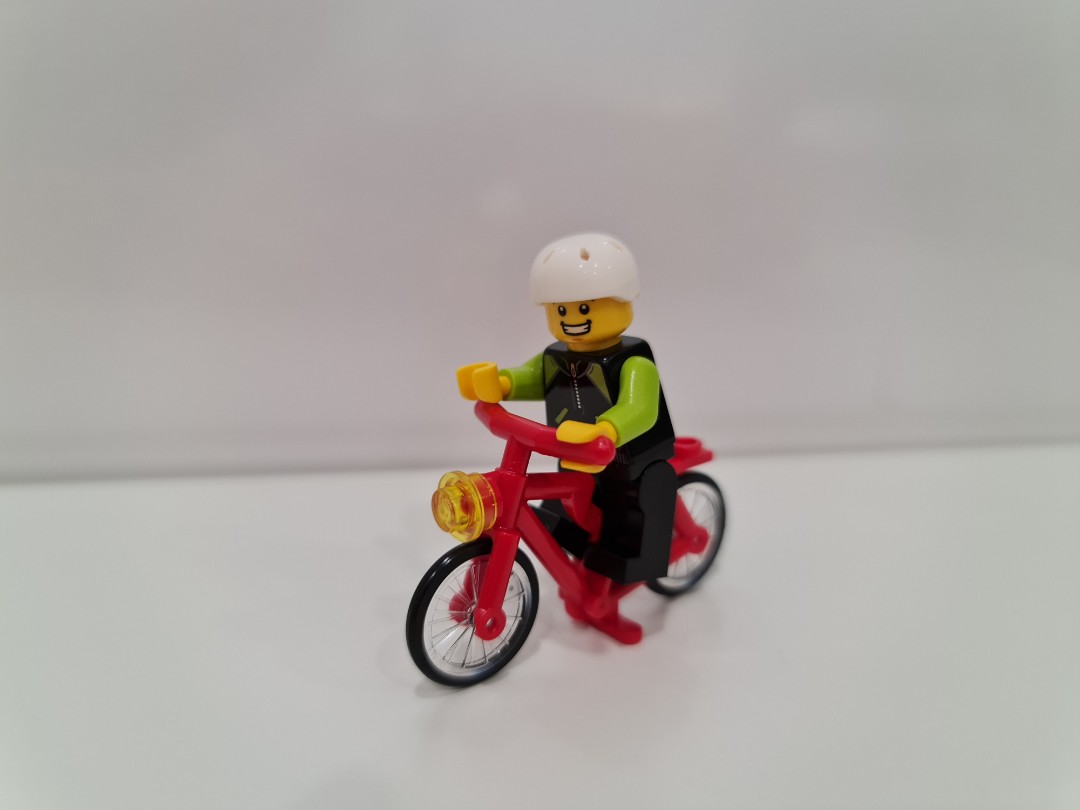Lego City Cyclist with Bicycle, Hobbies & Toys, Toys & Games on Carousell