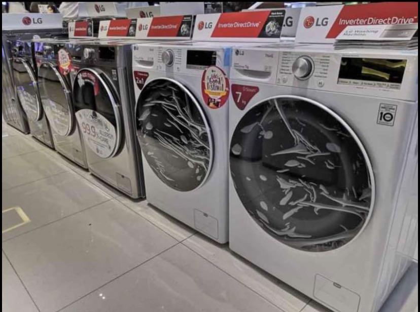 LG FRONT LOAD INVERTER WASHING MACHINE, TV & Home Appliances, Washing ...