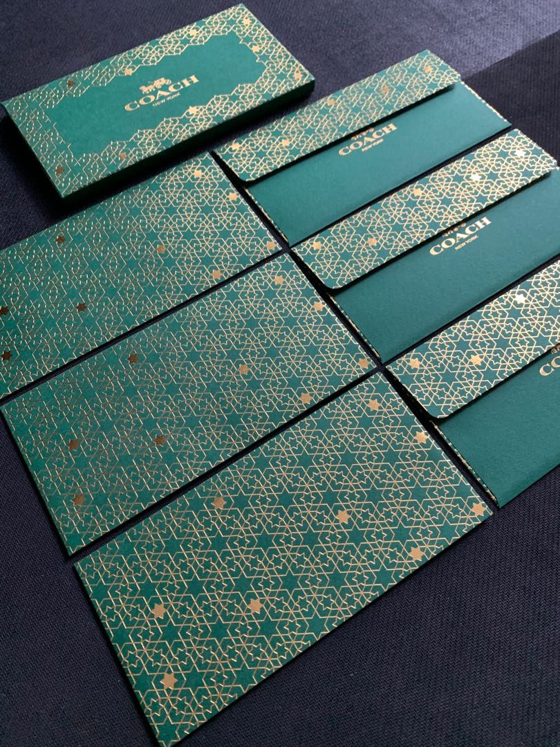 Coach Red Packet / Green Packet / Raya Packet / Sampul / (6 pieces ...