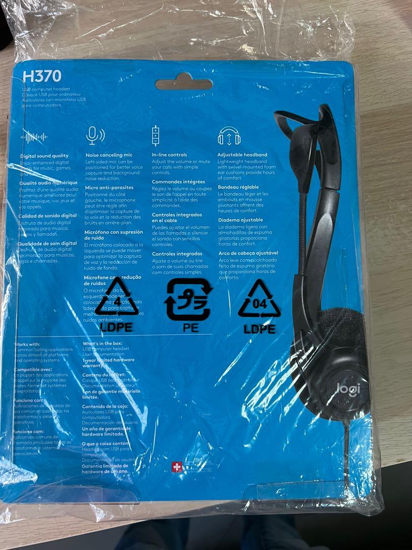 Logitech headset h370, Audio, Headphones & Headsets on Carousell
