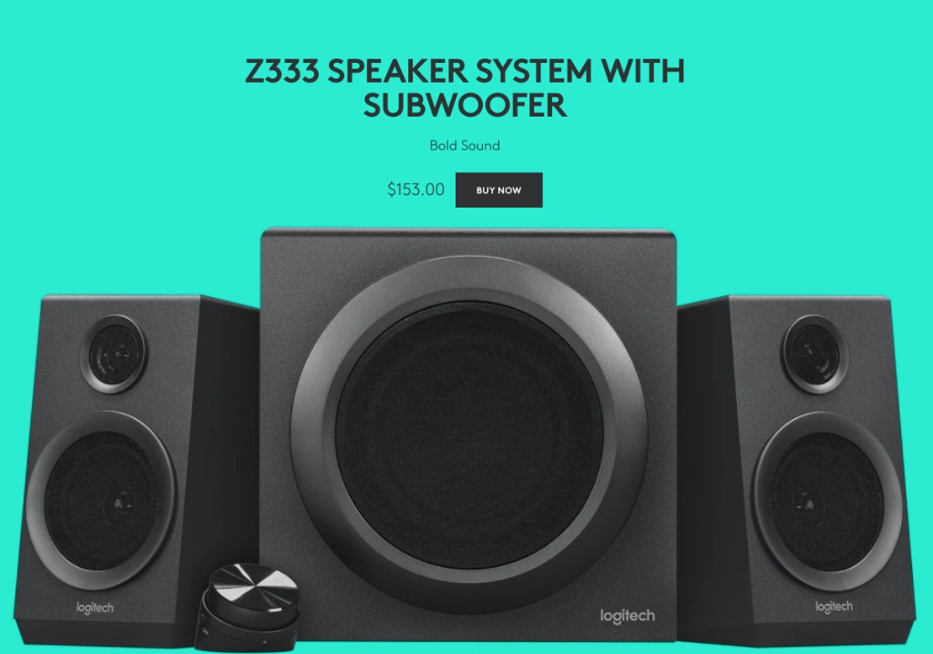 Logitech Z333 PC Speakers With Subwoofer, Audio, Soundbars, Speakers ...