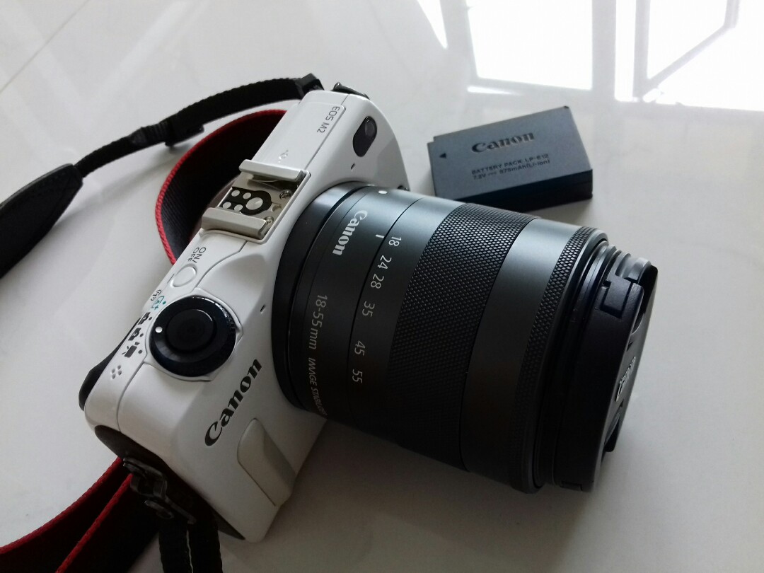 M2 Canon mirrorless with 18-55mm kit, Photography, Cameras on Carousell