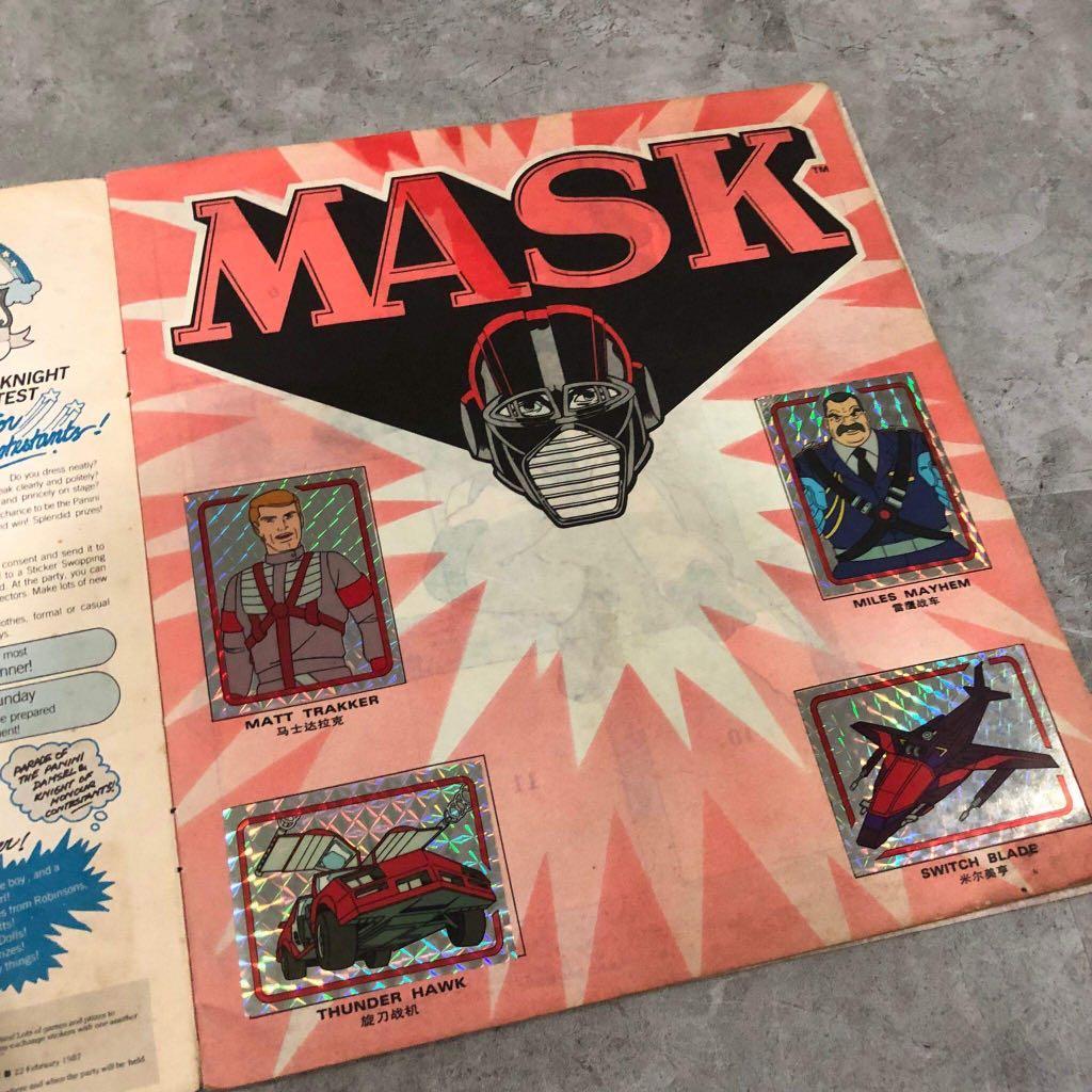 MASK Panini Album Singapore, Hobbies & Toys, Toys & Games on Carousell
