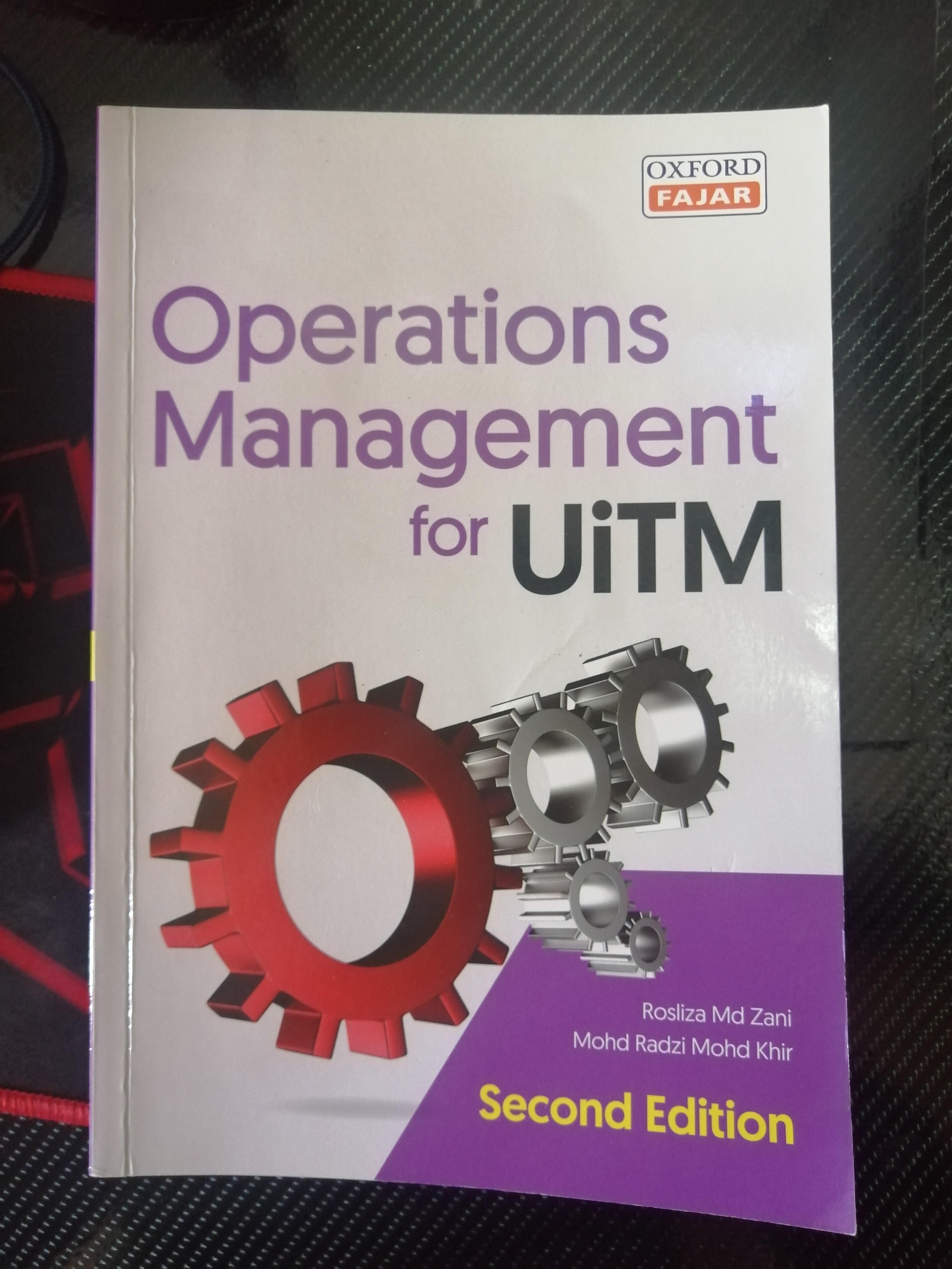 MGT 345 (OPERATIONS MANAGEMENT), Hobbies & Toys, Books & Magazines ...