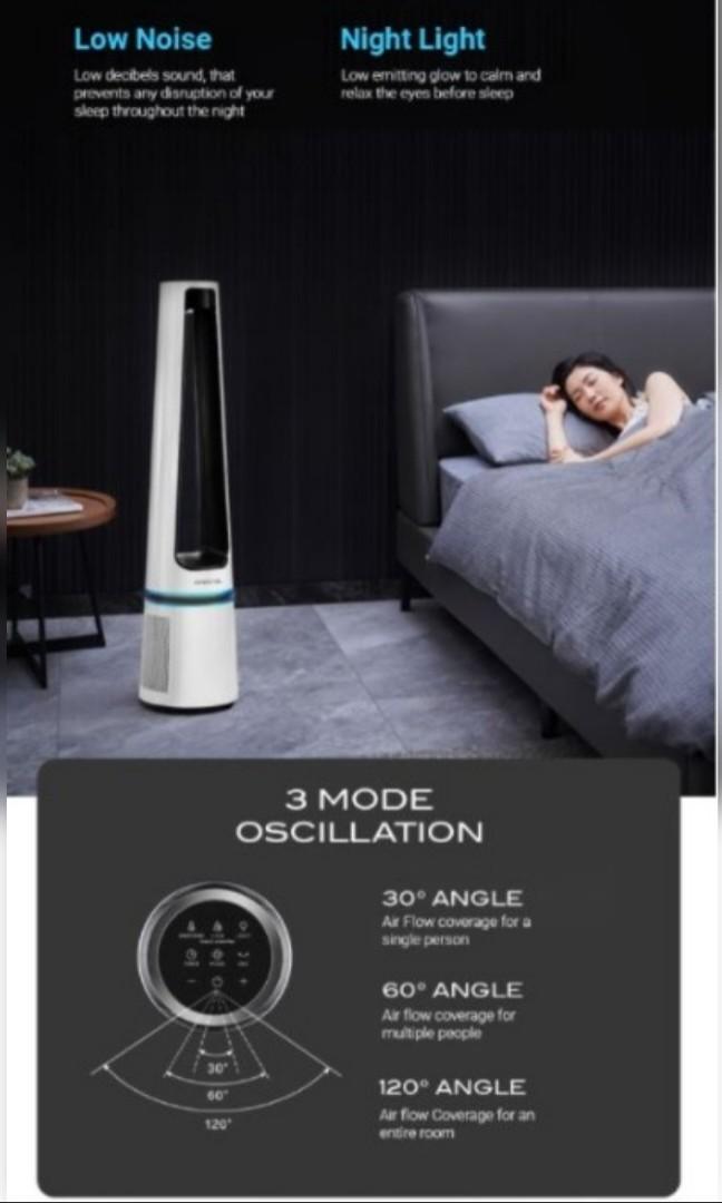 Mistral Blade Free Fan with Air Purifier, TV & Home Appliances, Air ...