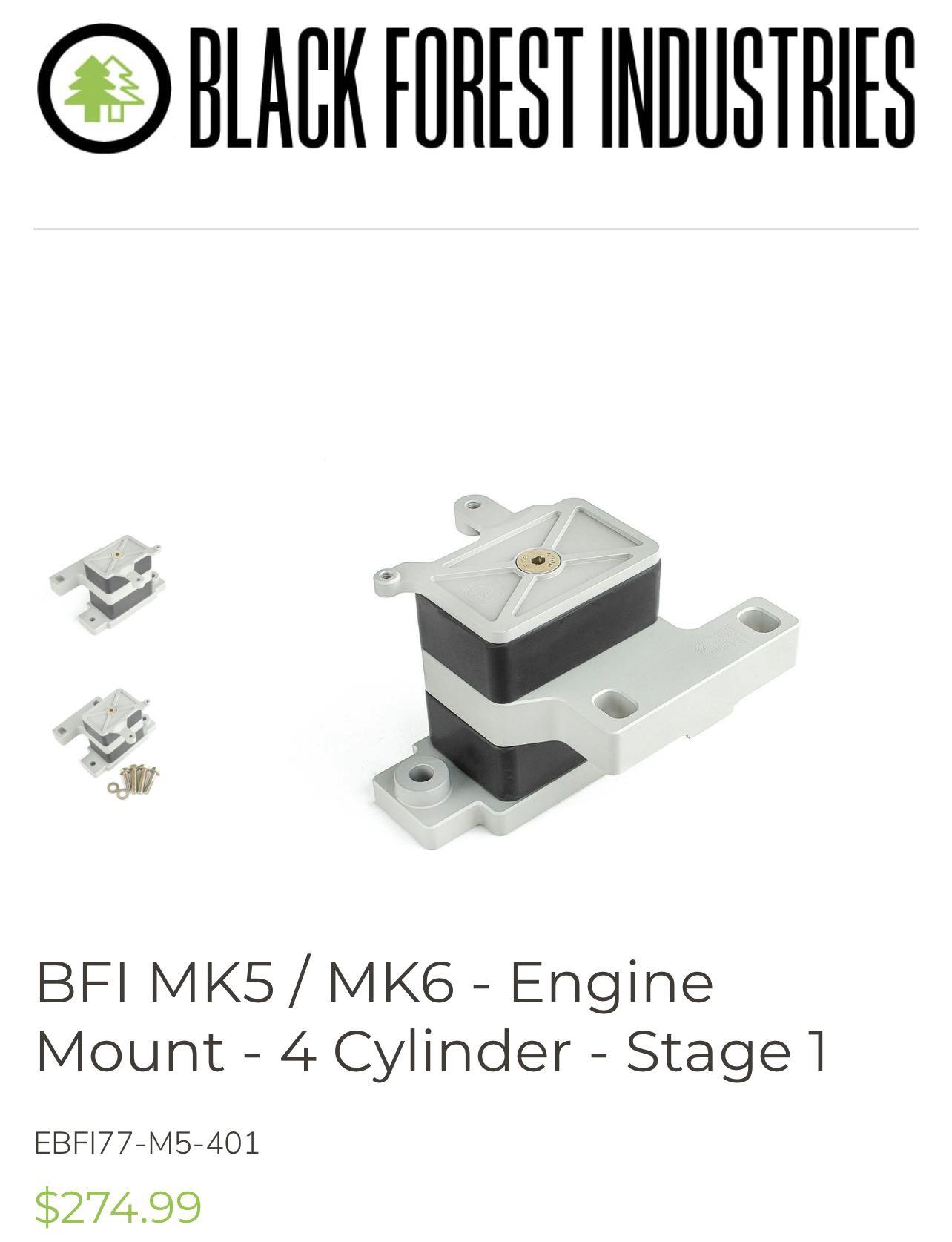 MK6 Golf Gti/ R Stage 1 Engine & Transmission Mount Kit, Car ...
