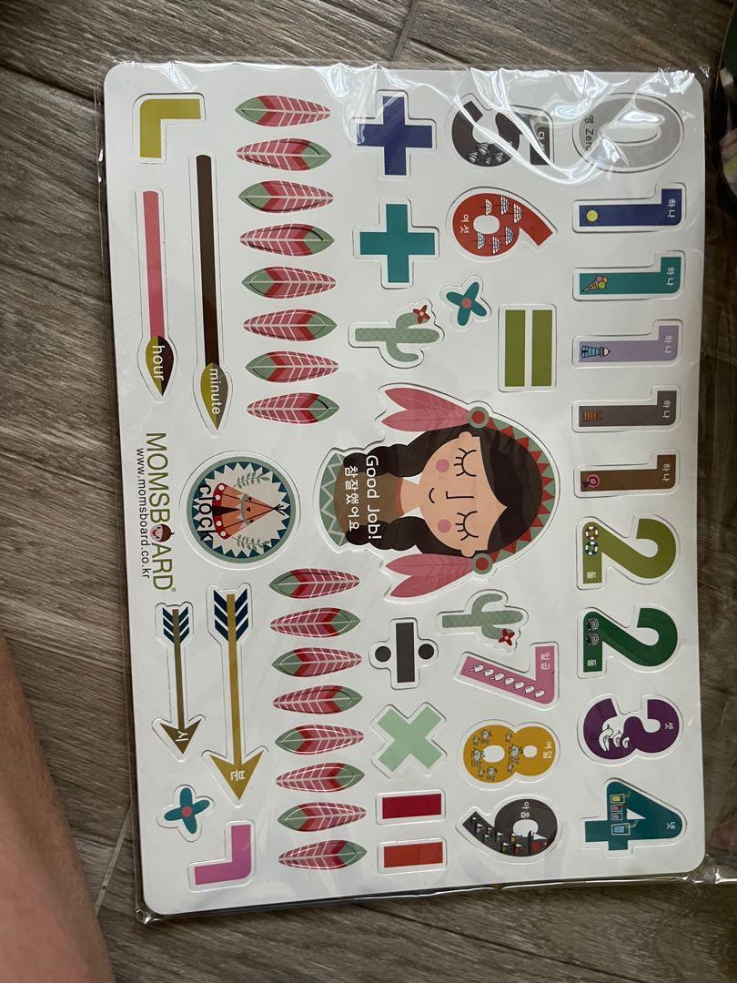 Moms board magnetic alphabet and numbers bundle deal, Hobbies & Toys ...