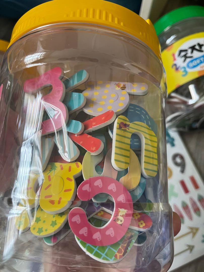 Moms board magnetic alphabet and numbers bundle deal, Hobbies & Toys ...