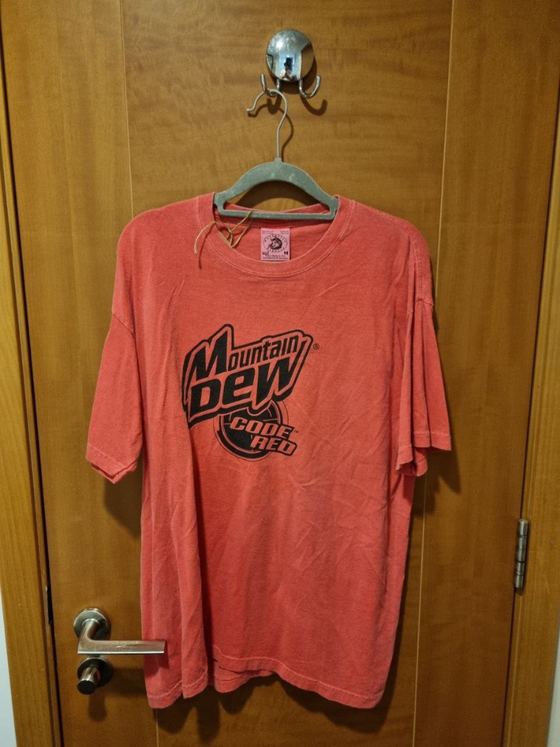 Vintage Anvil Mountain Dew Code Red Tee, Men's Fashion, Tops & Sets ...
